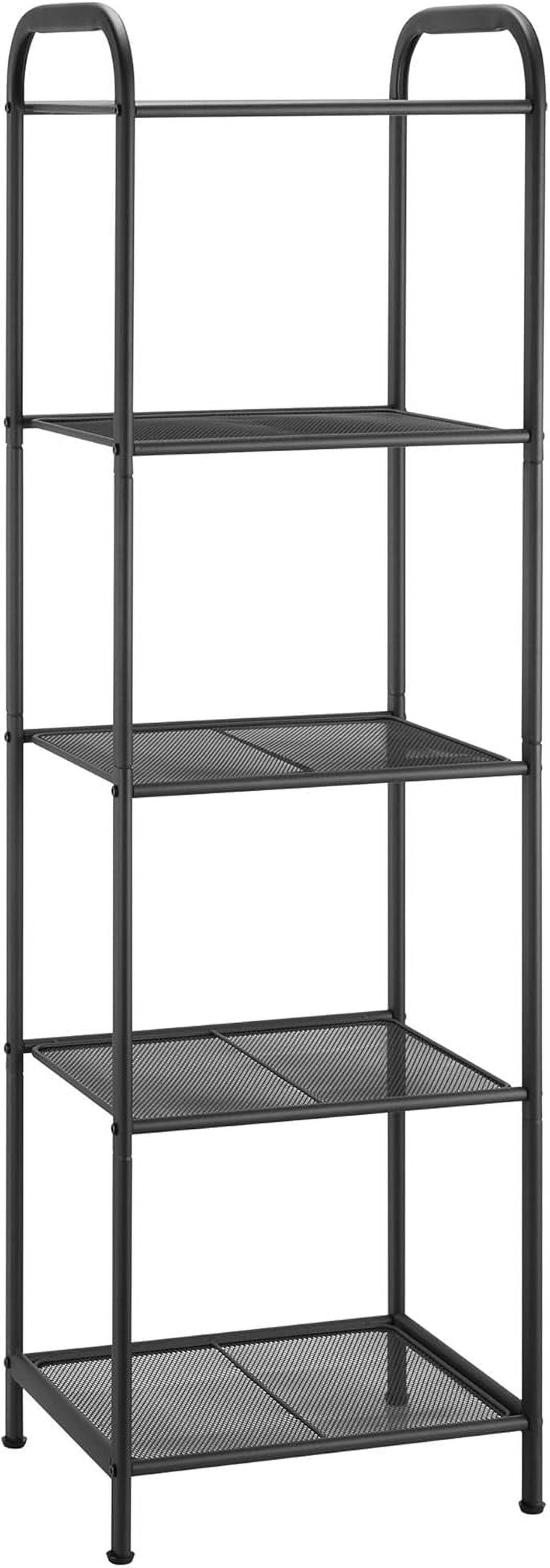 Extendable Storage Rack with Shelf, Industrial Style Plant Stand ...