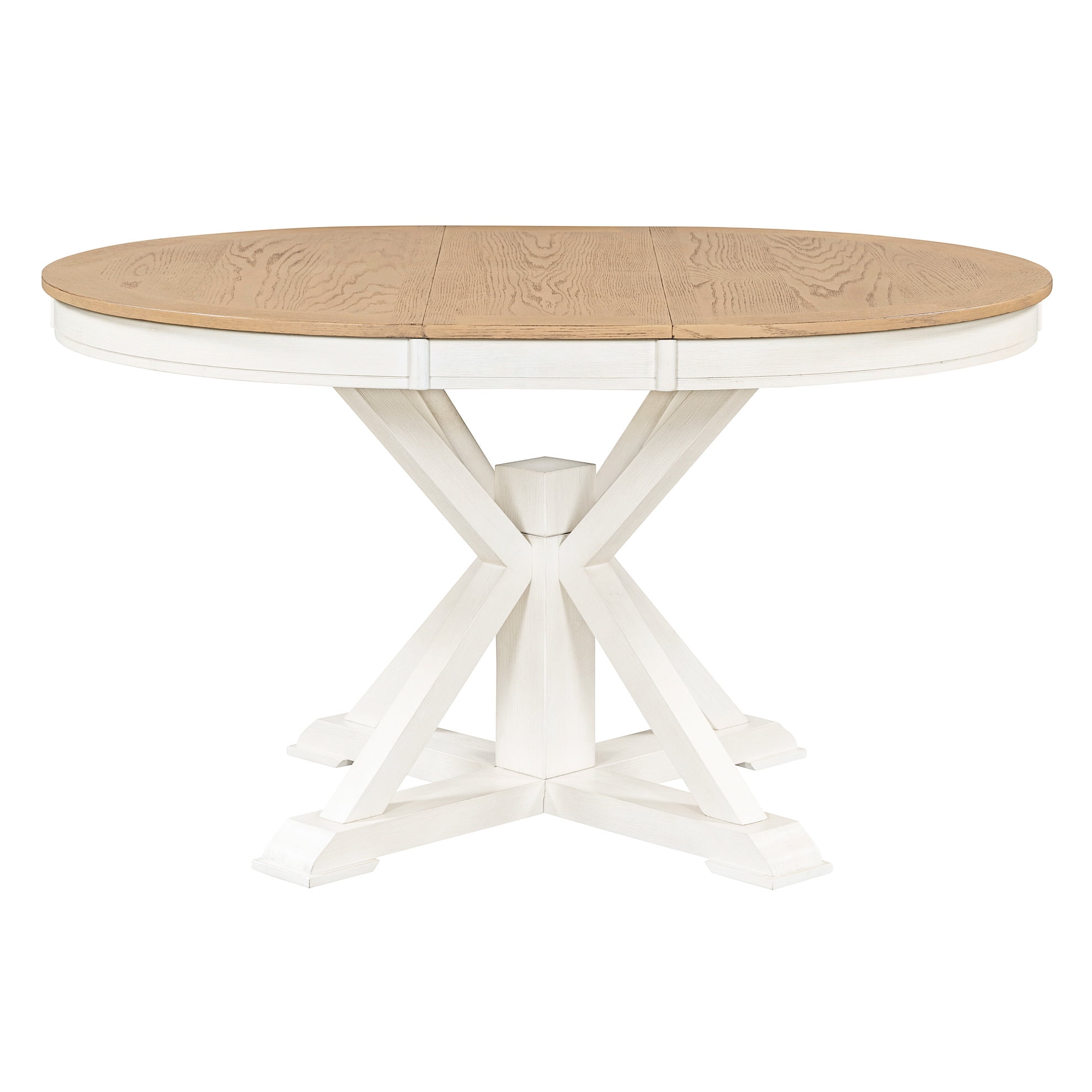 Extendable Table For Dining Room, Retro Style With 12" Leaf, 42" To 54 ...