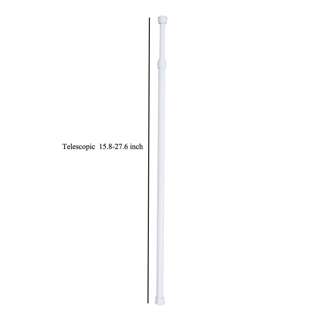 Extendable Telescopic Tension Curtain Rod Spring-Loaded Net Voile Pole ...