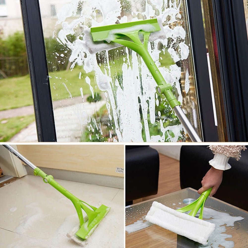 Extendable Telescopic Window Mop - Foldable Handle Glass Sponge Cleaner ...