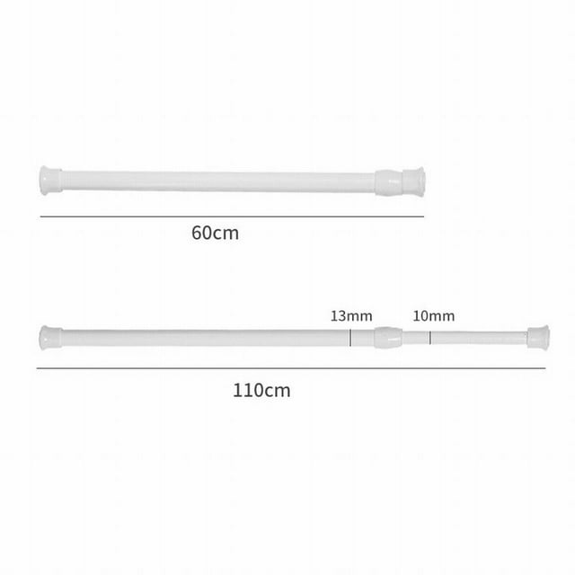Extendable Tension Curtain Rod Spring Loaded Telescopic Rail Pole for ...