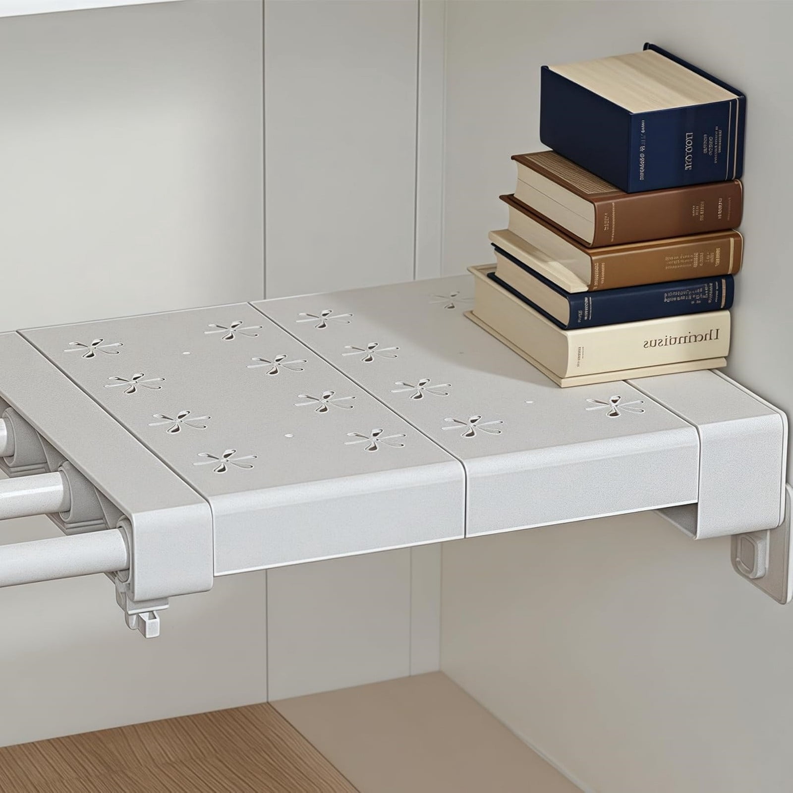 Extendable Wardrobe Dividers, Adjustable Expandable Steel Cabinet Shelf ...