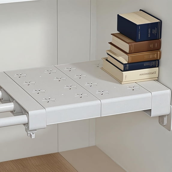 Extendable Wardrobe Dividers, Adjustable Expandable Steel Cabinet Shelf ...