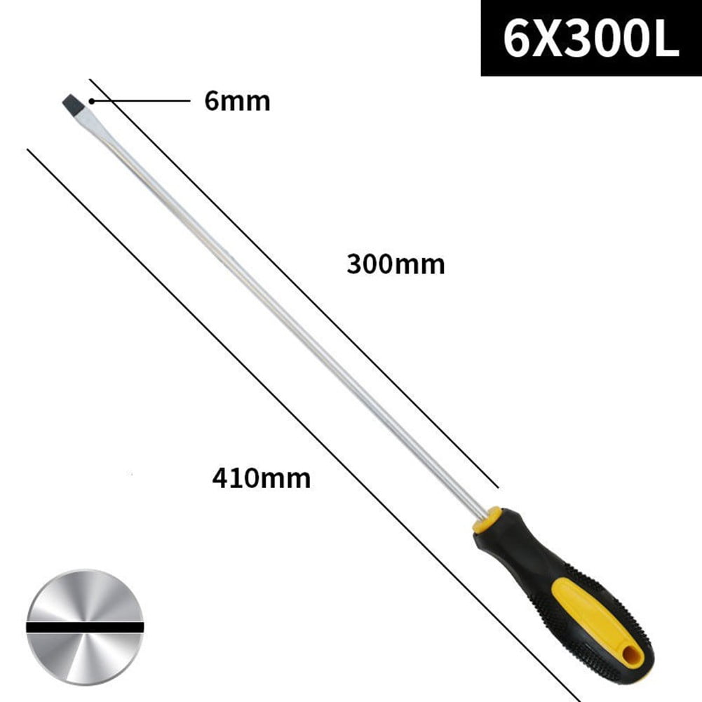 Extended 12-Inch Long Phillips Screwdriver With Rubber Handle Magnetic ...