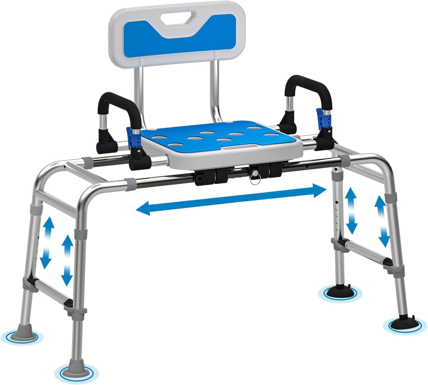 Extended Bath Tub Transfer Shower Bench for Inside Shower Bathtub to ...