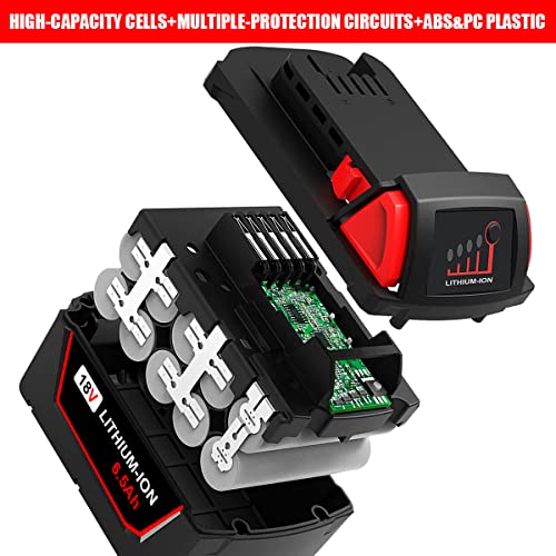 Extended Capacity Battery For 18V 108Wh 6.0 Ah Battery Pack 48 11 1865 ...