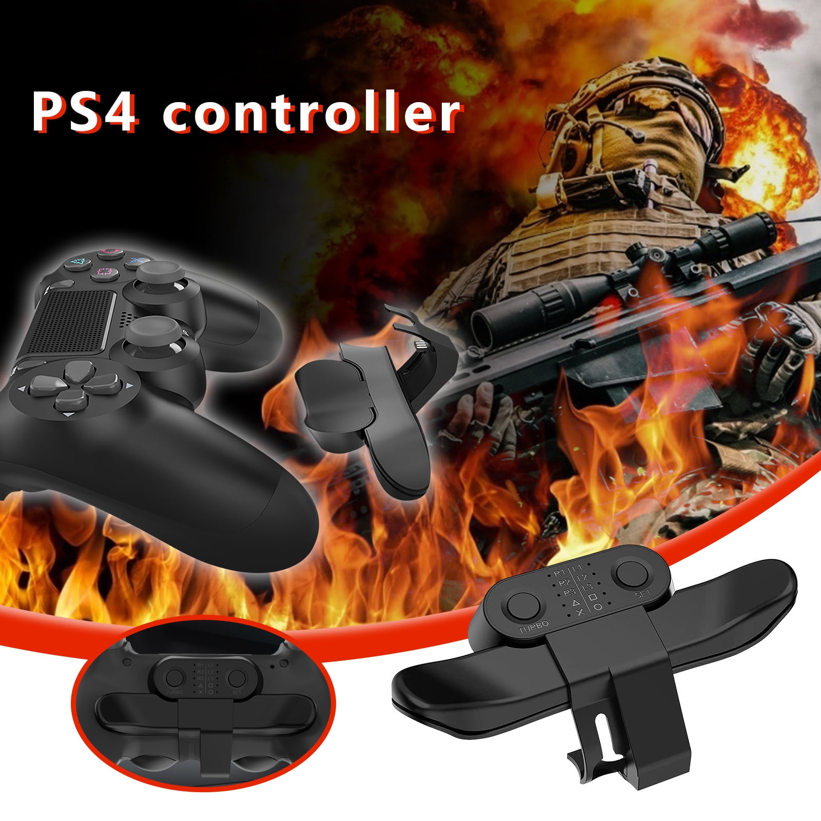Extended Controller Rear Buttons, Ergonomic Back Handle Design ...