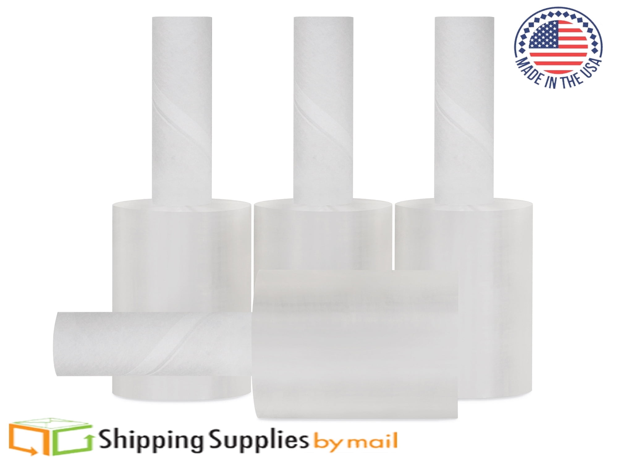 SSBM Mini Hand Stretch Wrap with Extended Core Handle 5" x 1000' 12 ...