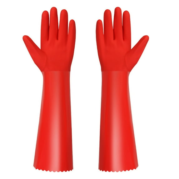 Extended Cuff Protective Gloves Waterproof Insulated Nonslip Grip ...