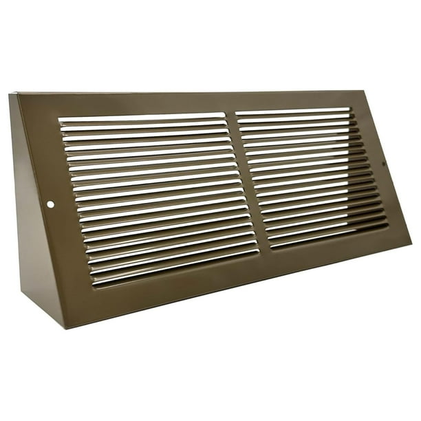 Extended Depth Triangular Baseboard Grill - 14 x 8 Duct Opening (Golden ...