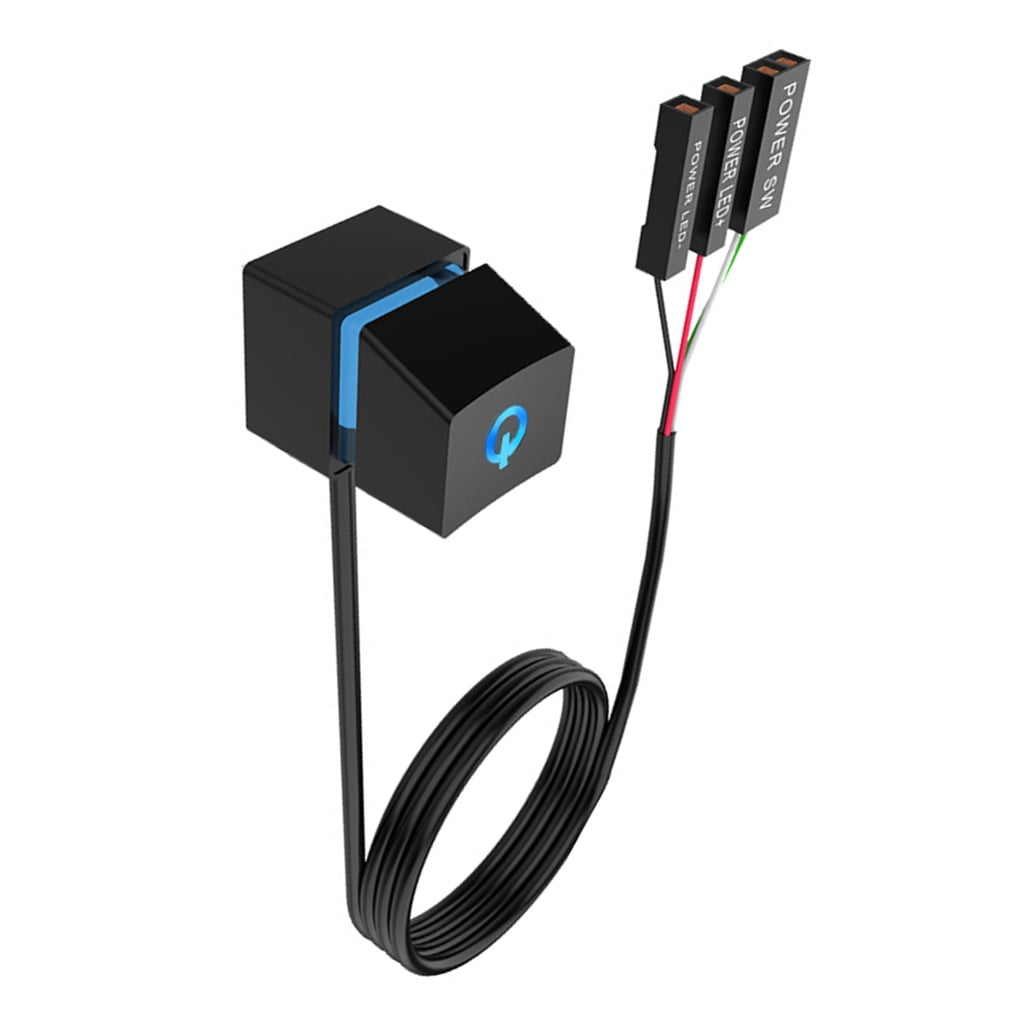 Extended Desktop Power Button with LED Light for Gaming Enthusiasts and ...