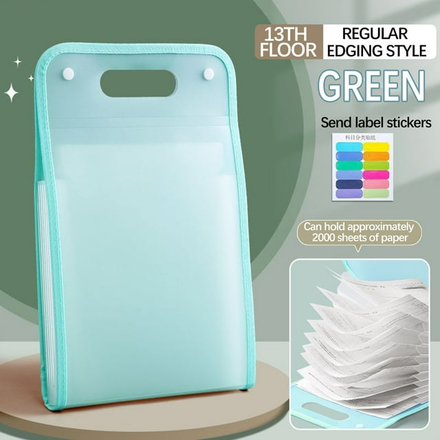 Extended Folder Organizer Bag, Large Capacity Student Test Paper ...