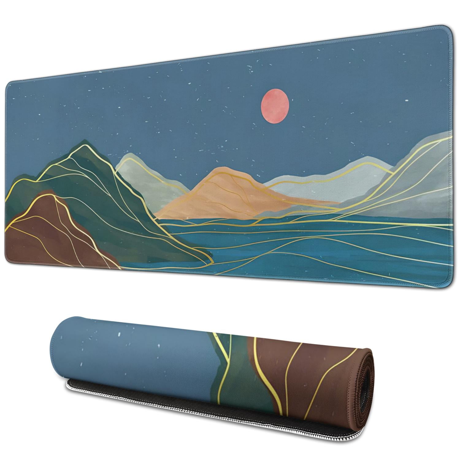 "Extended Gaming Mouse Pad (31.5x11.8 Inch): Inspiring Mountain Design ...