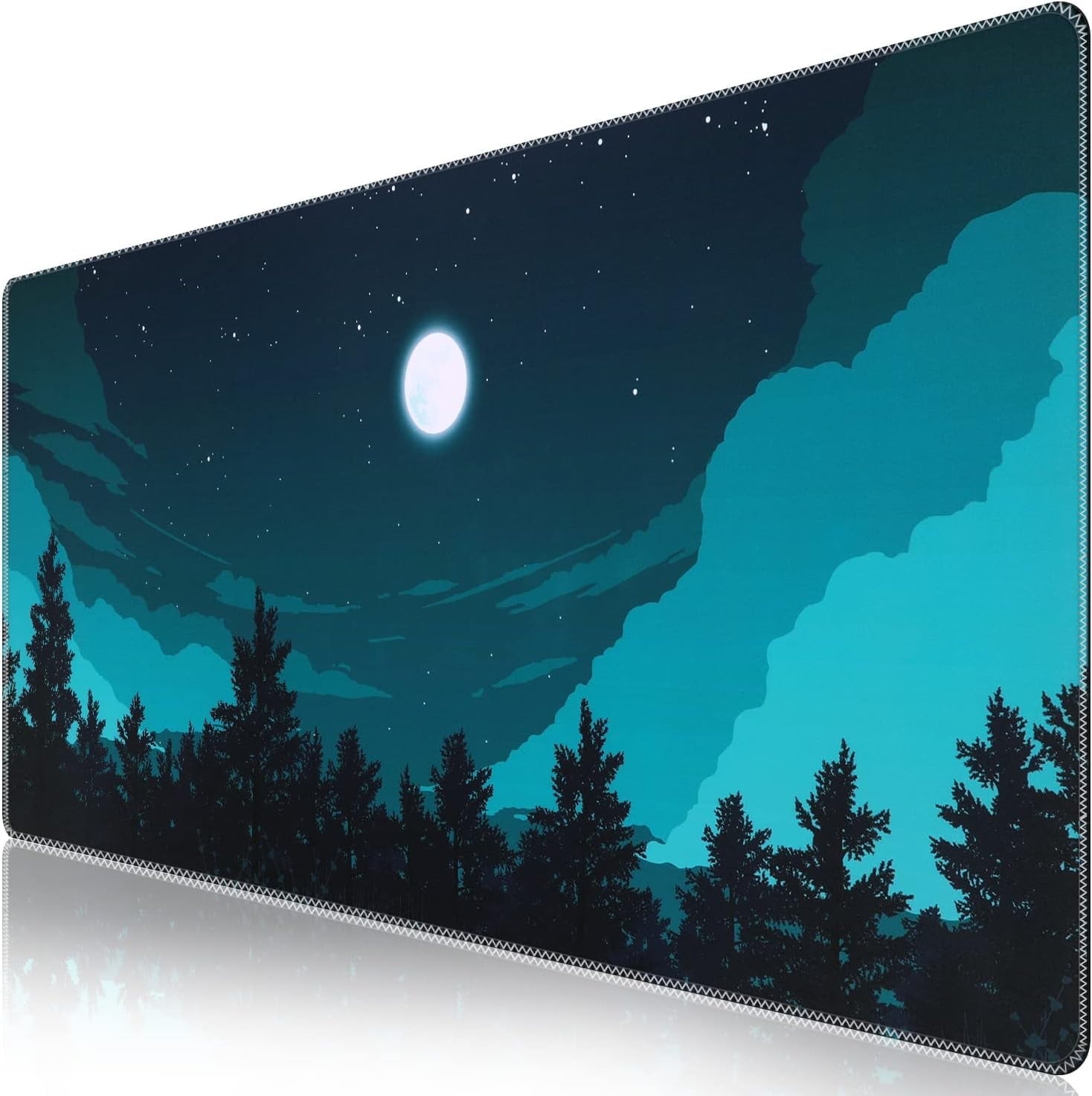Extended Gaming Mouse Pad (35.4x15.7 in), Large 3mm Non-Slip Rubber ...