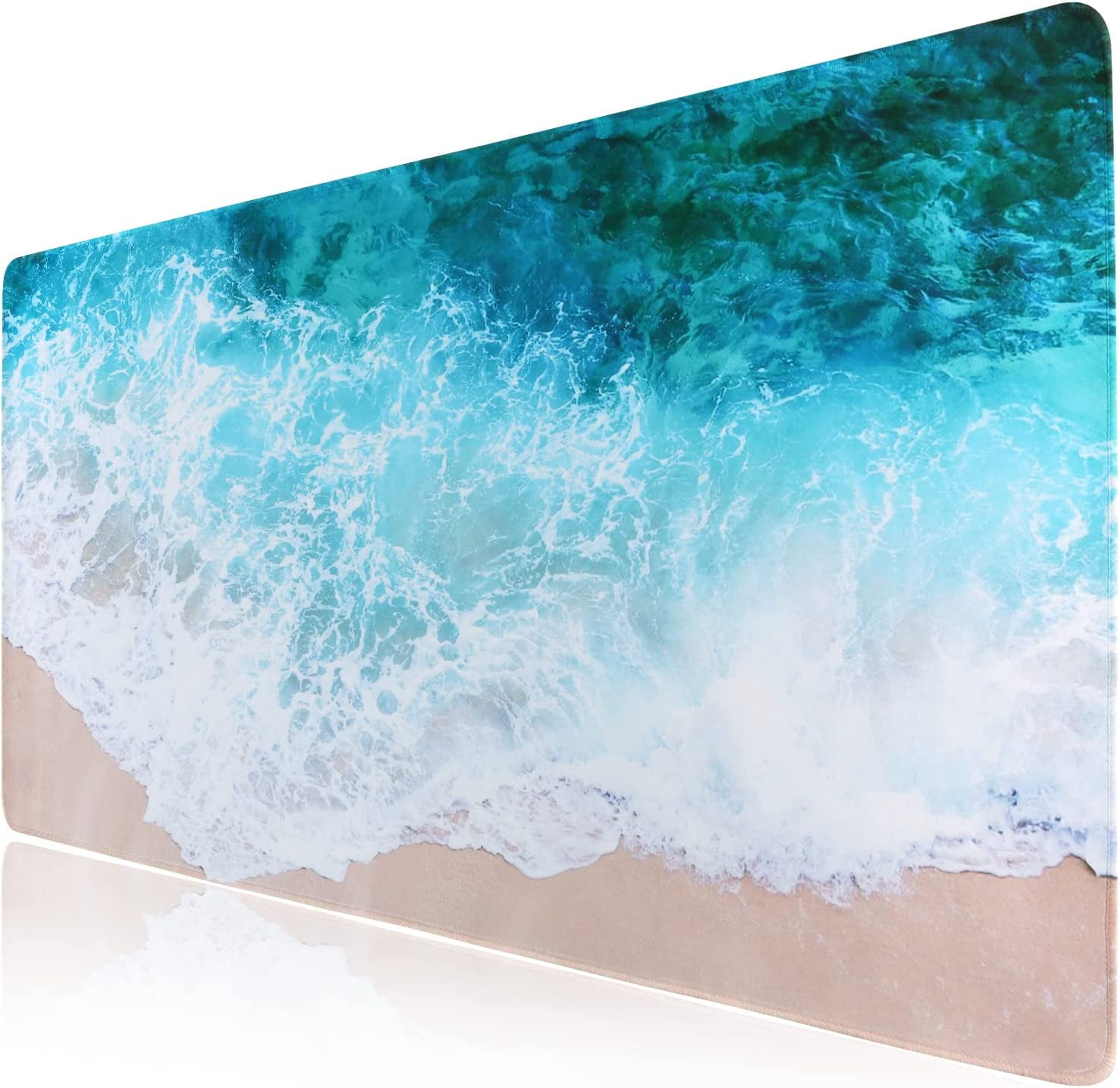 Extended Gaming Mouse Pad (35.4x15.7 in), Large Non-Slip Rubber Base ...