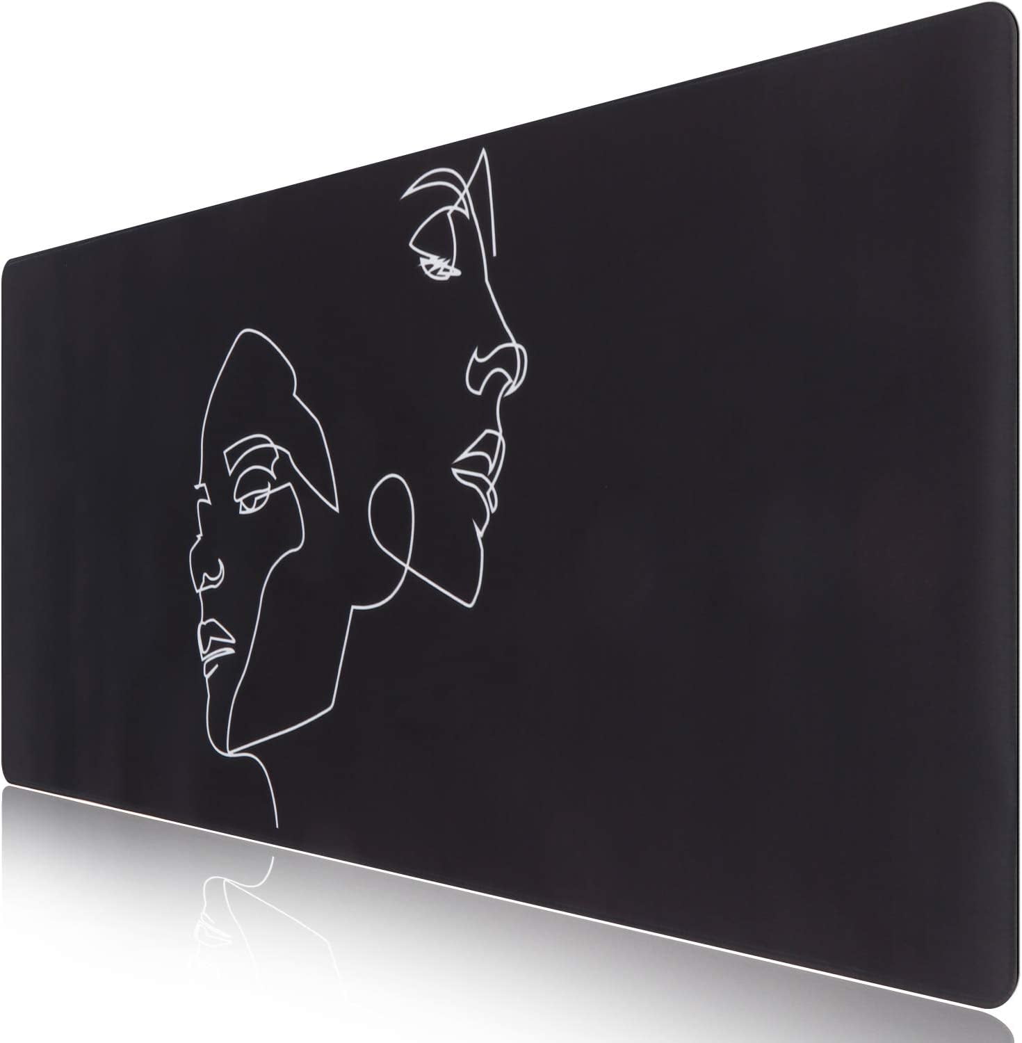 Extended Gaming Mouse Pad (35.4x15.7 in), Large Non-Slip Rubber Base ...