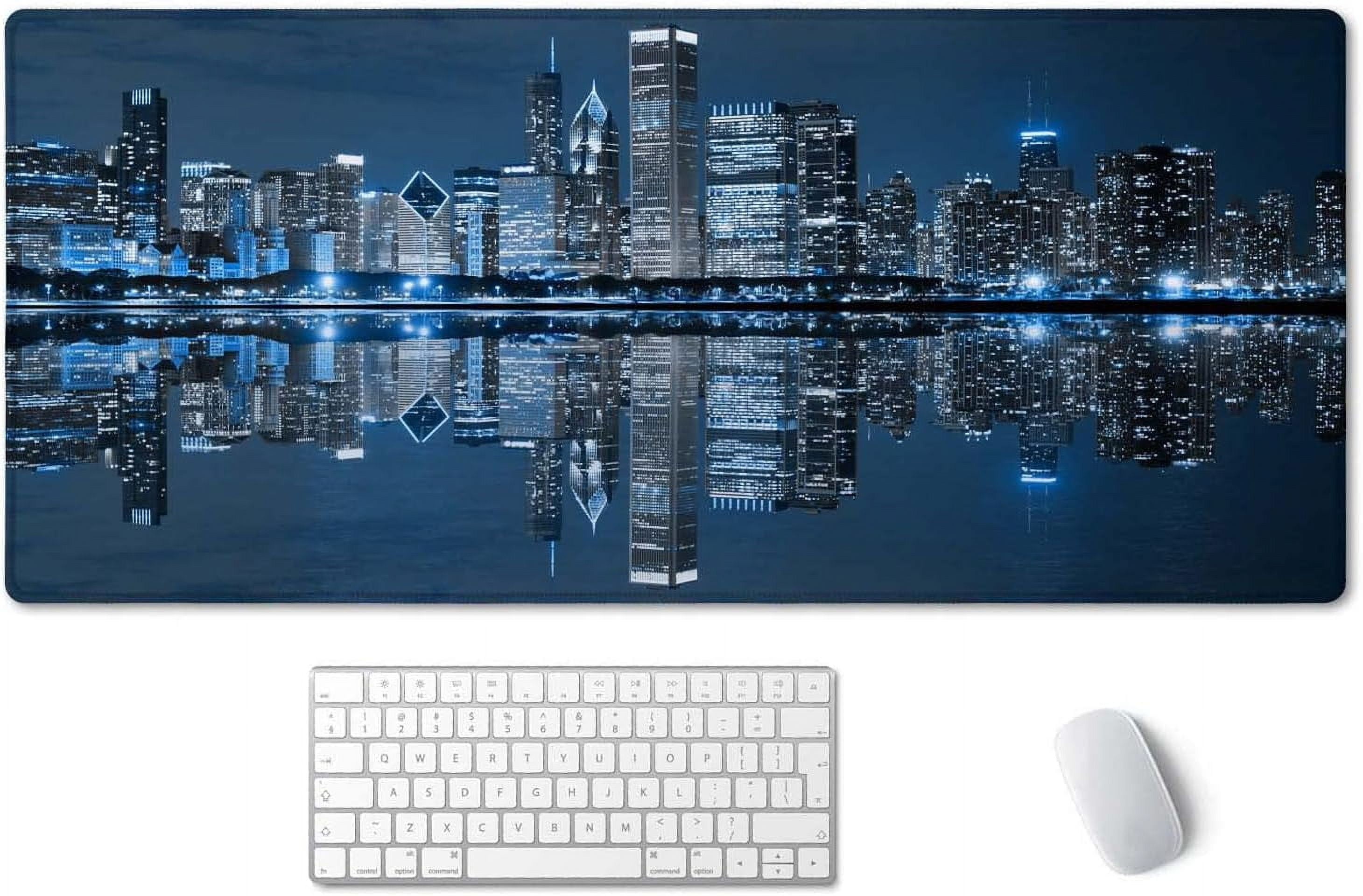 Extended Gaming Mouse Pad (35.4x15.7 in), Large Non-Slip Rubber Base ...