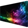 Extended Gaming Mouse Pad - 35.4x15.7x0.12in, Aurora Light Pattern, Non ...