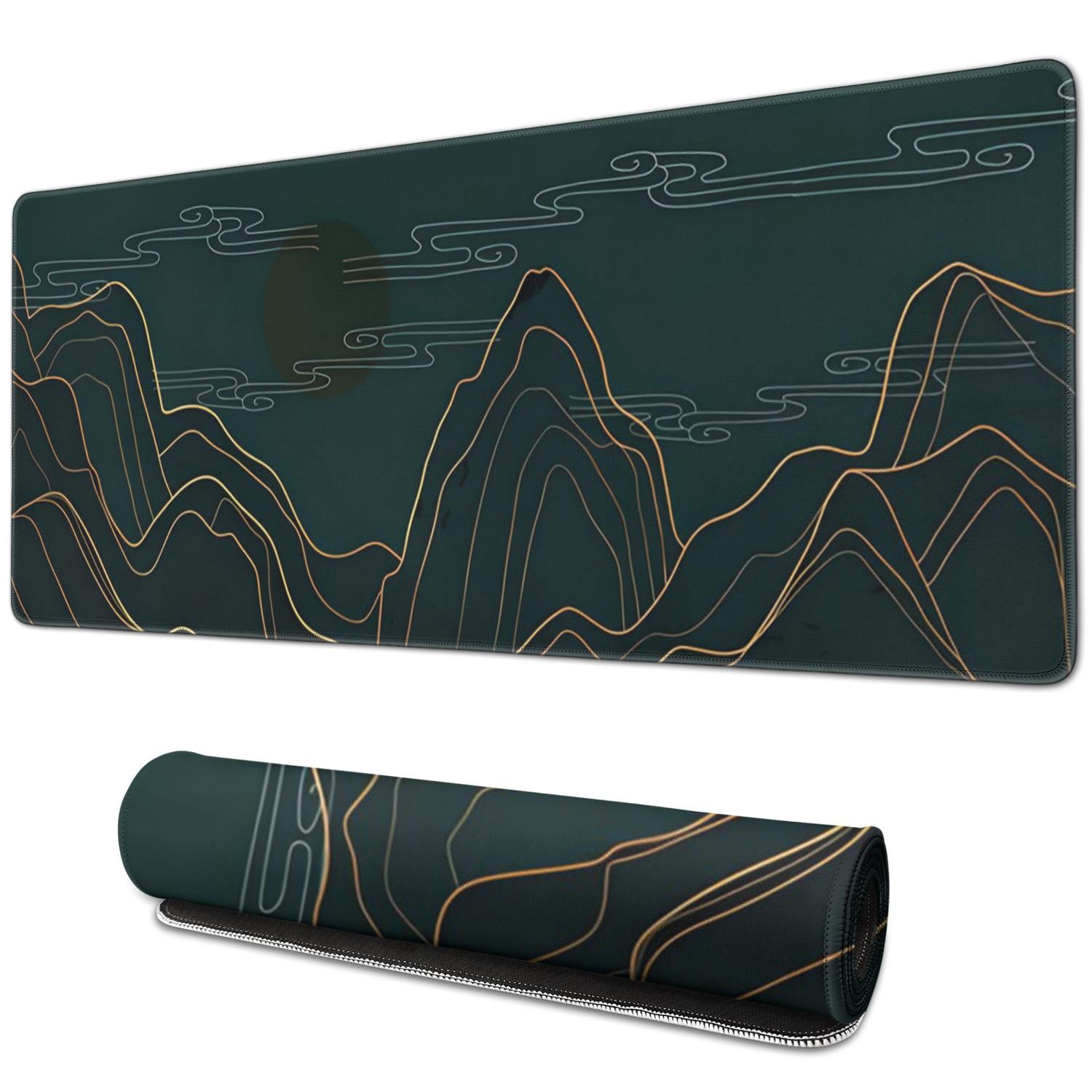 "Extended Gaming Mouse Pad Featuring Aesthetic Mountain Artwork: Large ...