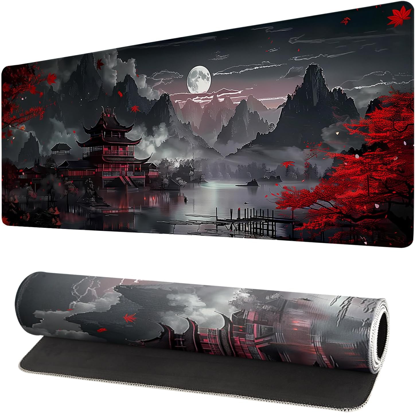 Extended Gaming Mouse Pad, Large Gaming Mouse Waterproof with Stitched ...