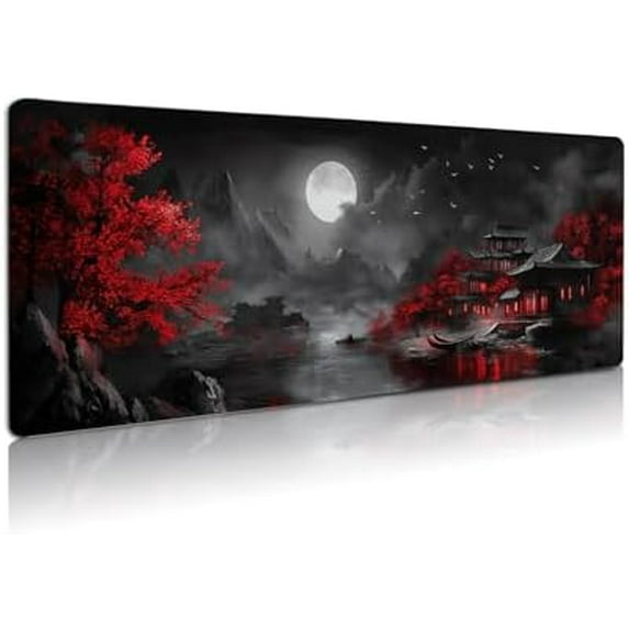 Extended Gaming Mouse Pad, Large Mouse Mat 3 mm Nature Rubber Base ...