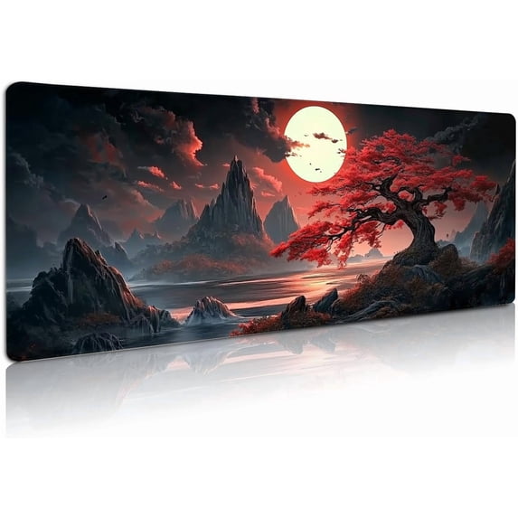 Extended Gaming Mouse Pad, Large Mouse Mat 3 mm Nature Rubber Base ...