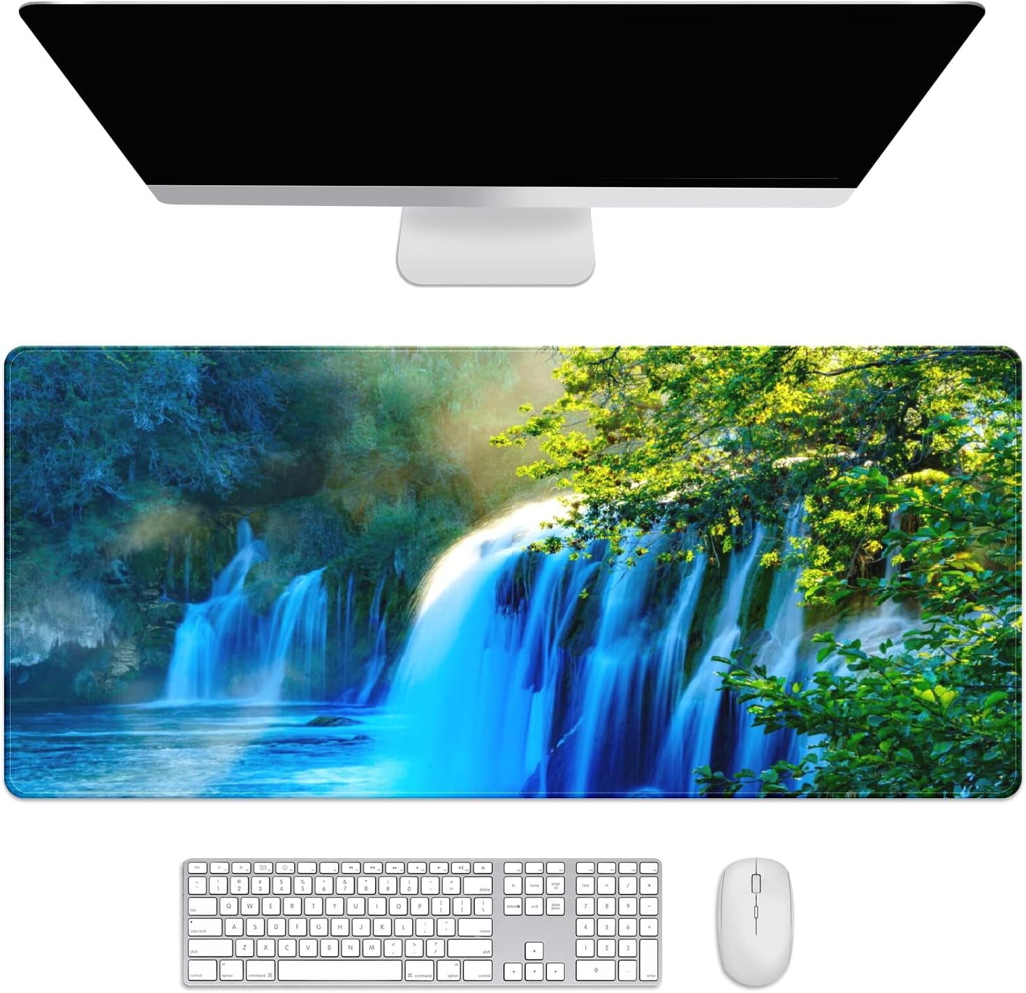 Extended Gaming Mouse Pad Large Mouse Pads Computer Keyboard Mouse Mat ...