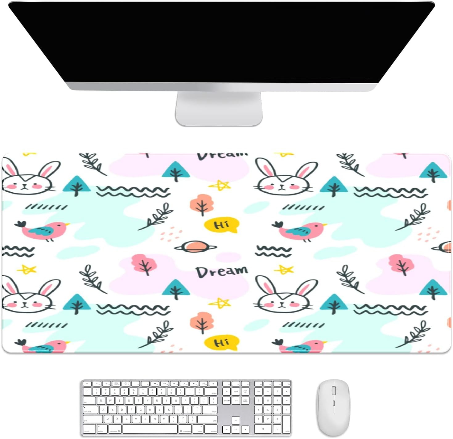 Extended Gaming Mouse Pad Large Mouse Pads Computer Keyboard Mouse Mat ...