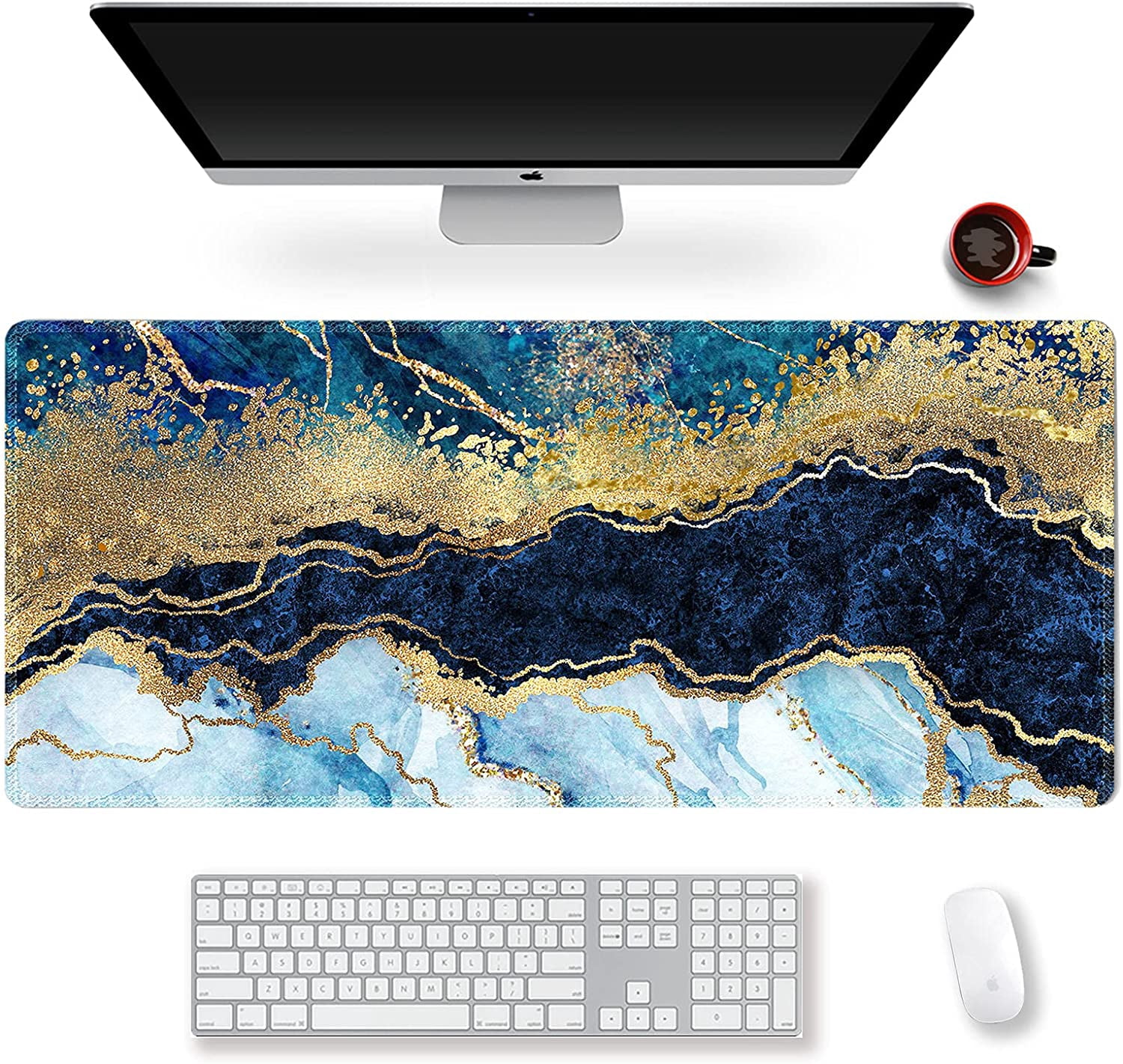 Extended Gaming Mouse Pad XXL Large Keyboard Mat Long Mousepad Desk ...