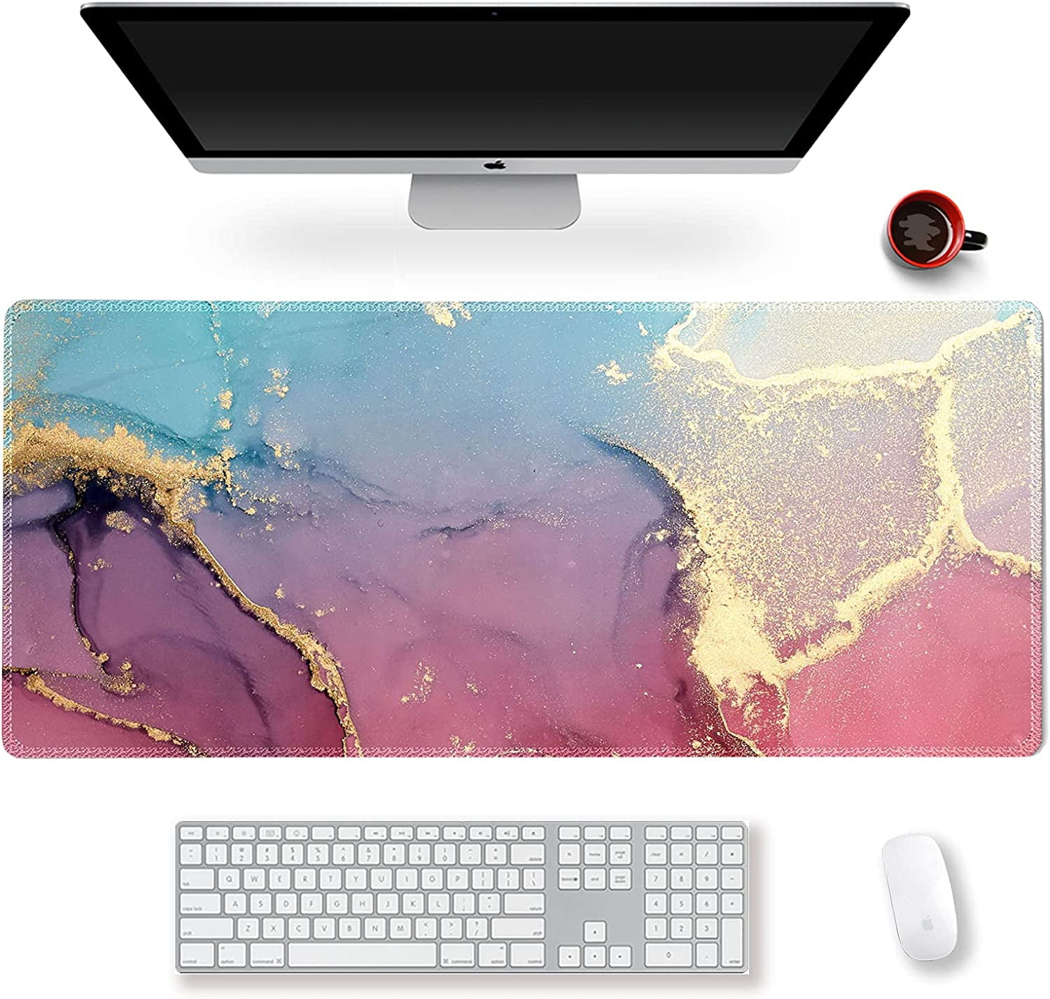 Extended Gaming Mouse Pad XXL Large Keyboard Mat Long Mousepad Desk ...
