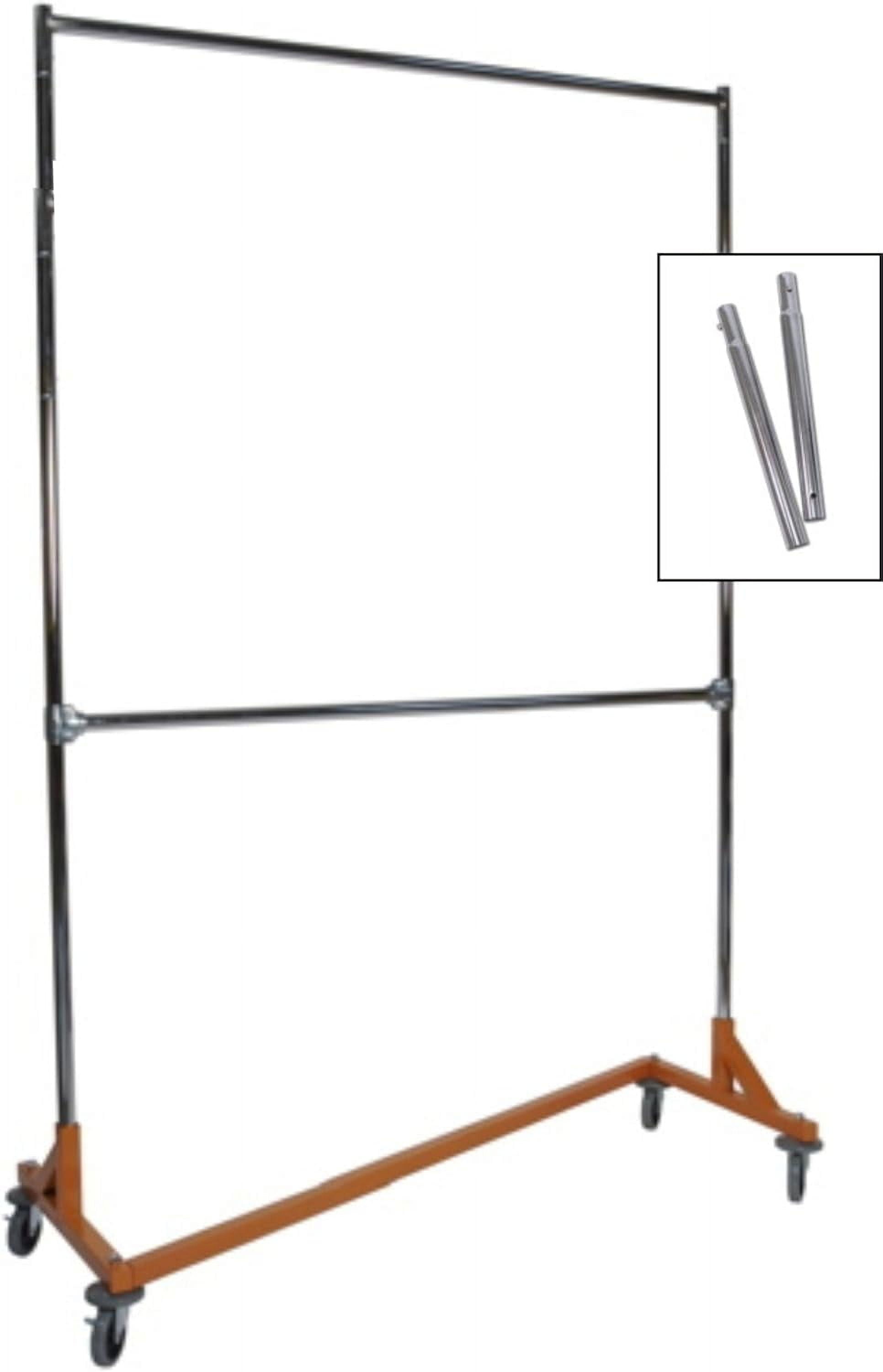 Extended Height Nesting Z-Rack Rolling Garment Rack, Commercial Grade ...