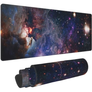 Stars World map Mouse pad (31.5x11.8 in) Extended Gaming Mousepad Non ...