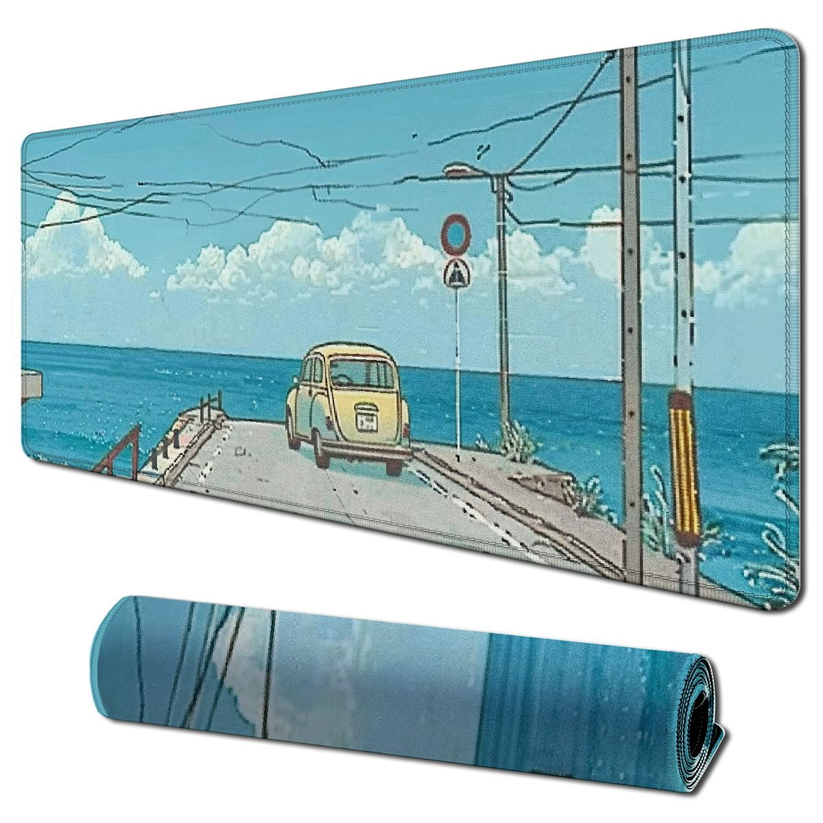 Extended Large XXL Cute Gaming Mouse Pad, Cartoon Keyboard Desk Pad ...