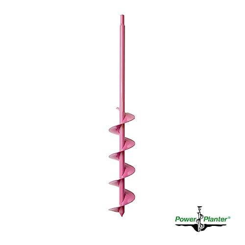 Extended Length Garden Auger Drill Bit, 3" x 24" with 1/2" Non-Slip Hex ...