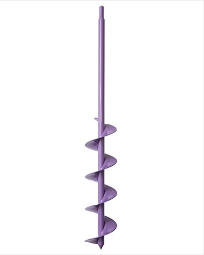 Extended Length Garden Auger Drill Bit, 3" x 24" with 1/2" Non-Slip Hex ...