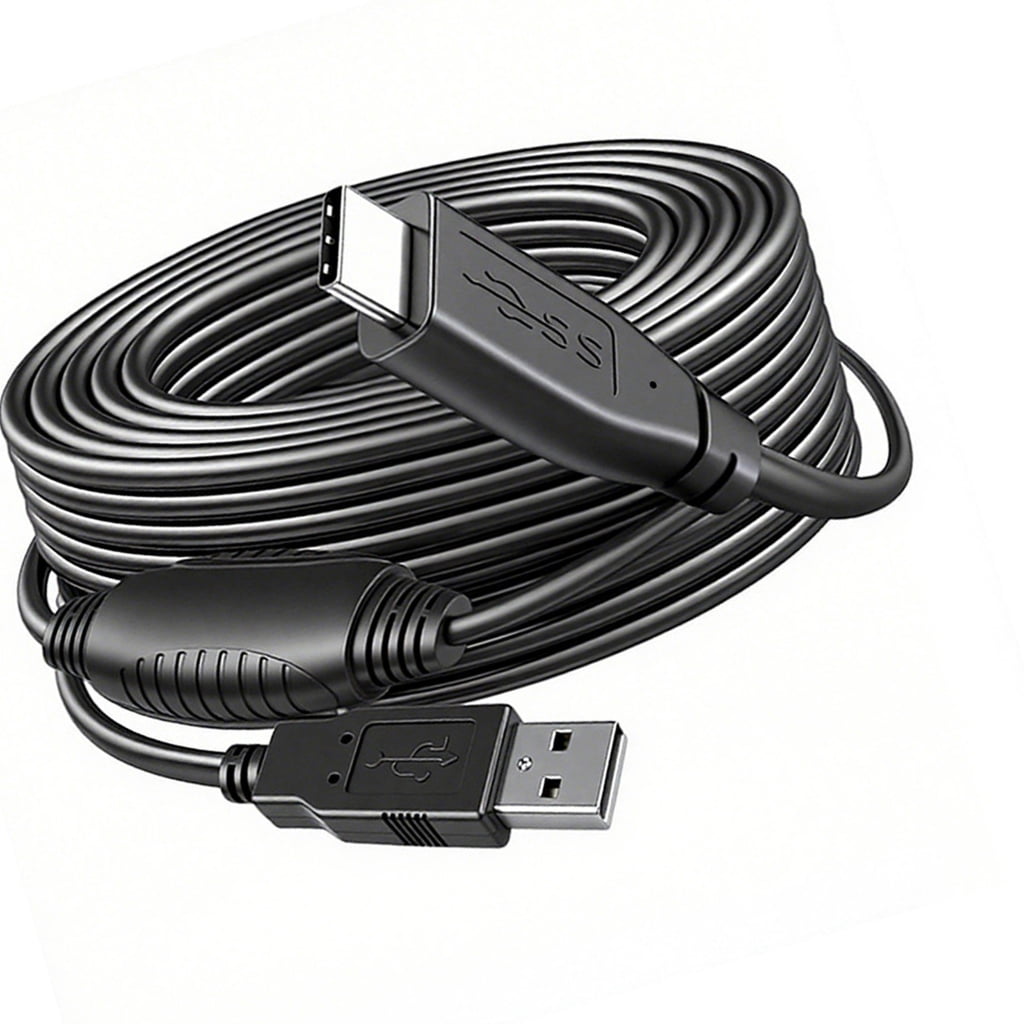 Extended Length USB to Type C Chargers Cable AntiTangle PVC ...