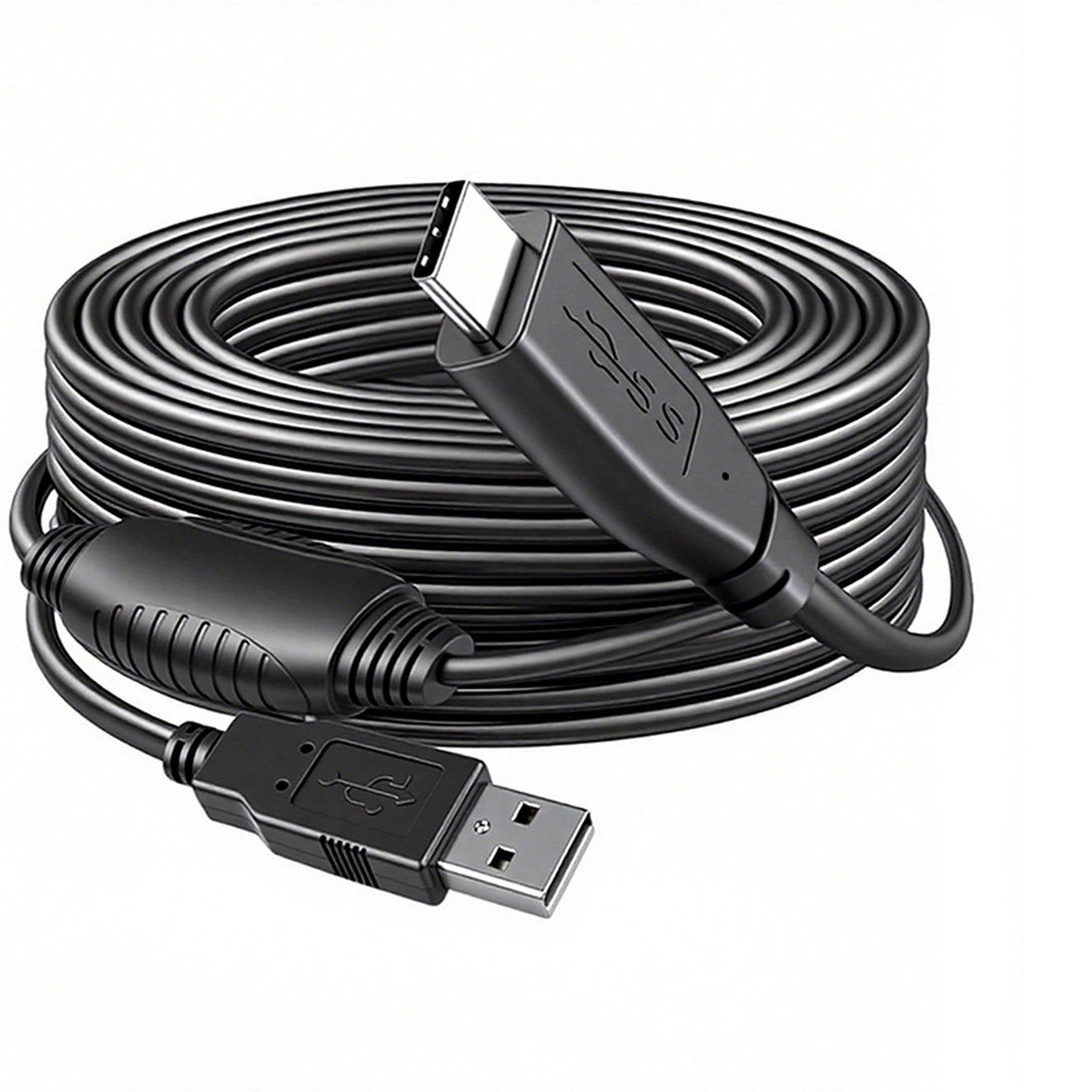 Extended Length USB to Type C Chargers Cable AntiTangle PVC ...