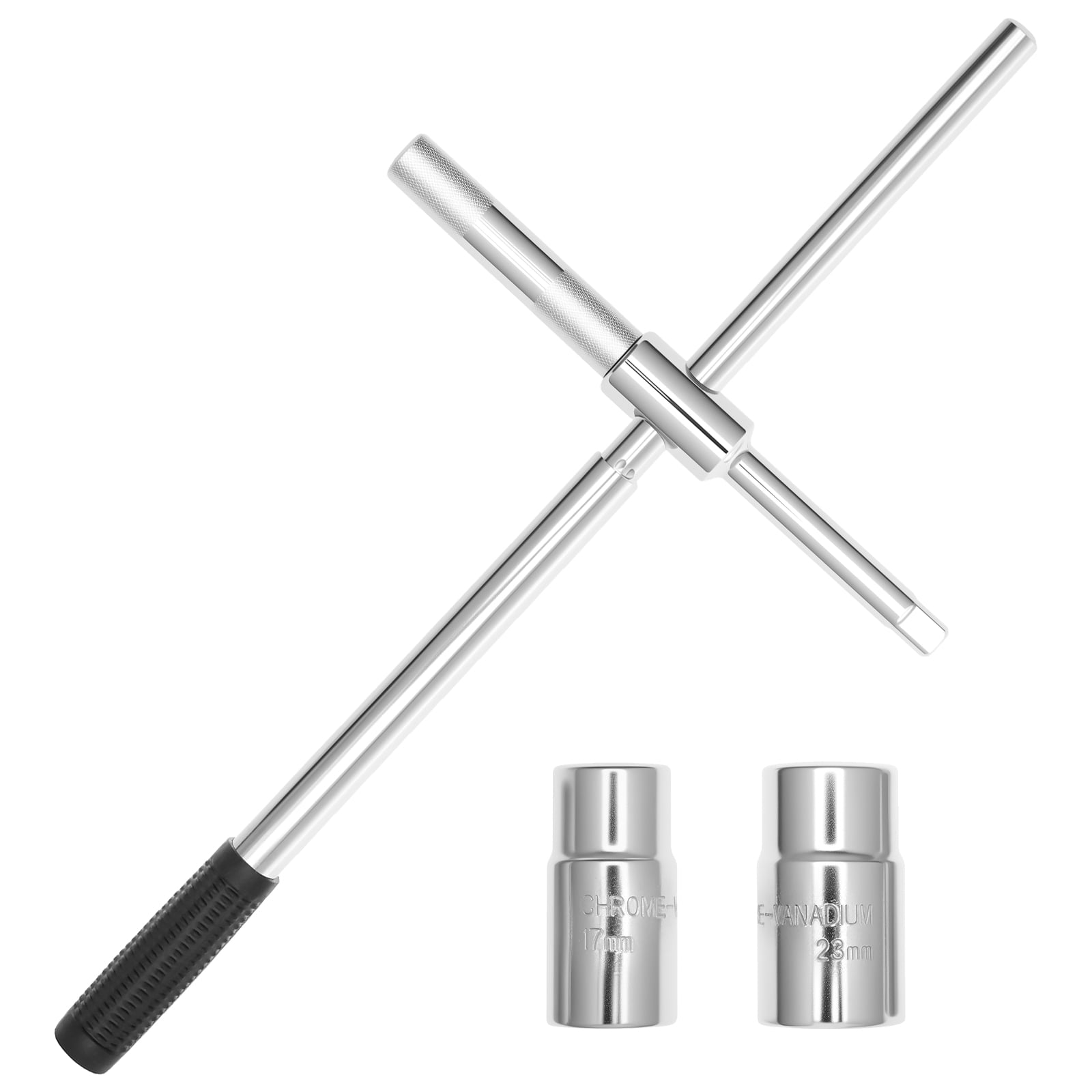 Extended Lug Wrench Universal 4 Way Cross Lug Wrench Chrome Vanadium ...