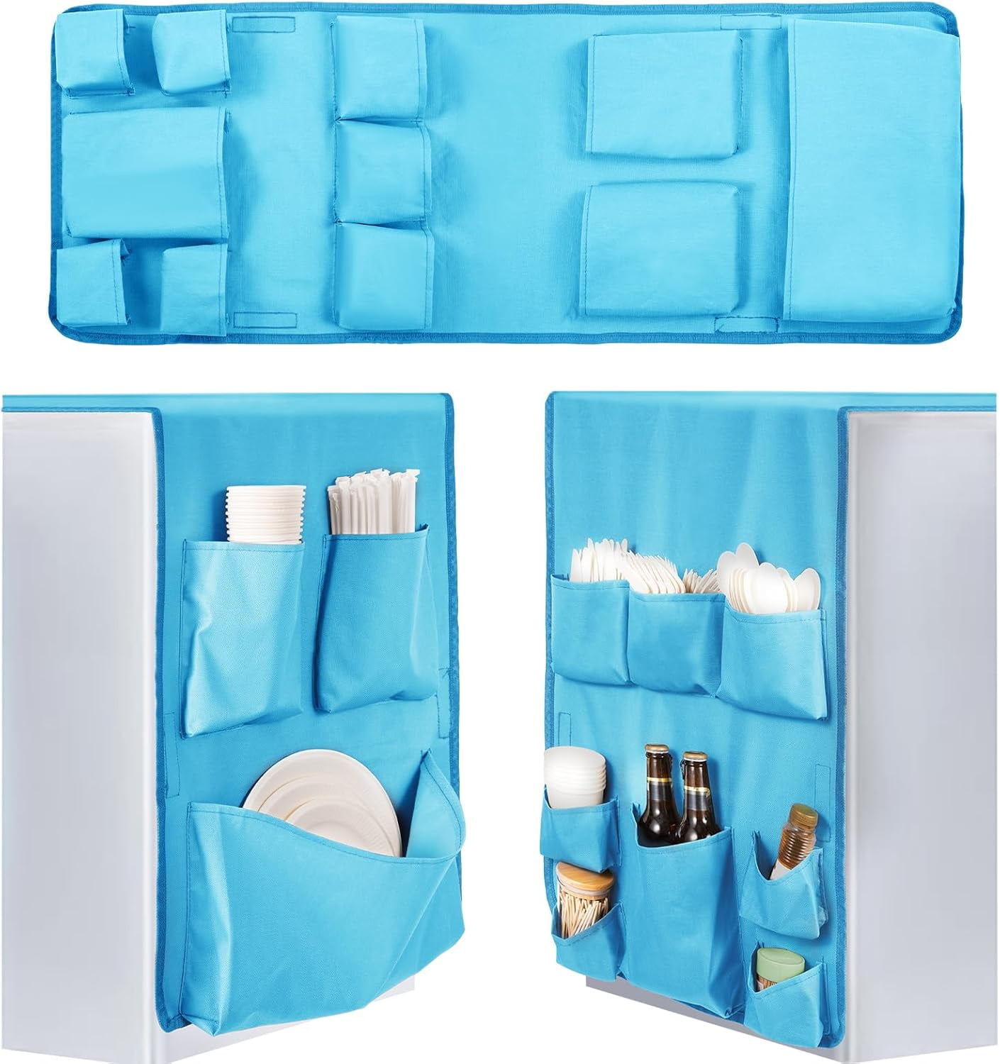 Extended Mini Fridge Caddy Organizer - 55" x 16.5" Back to School Dorm ...