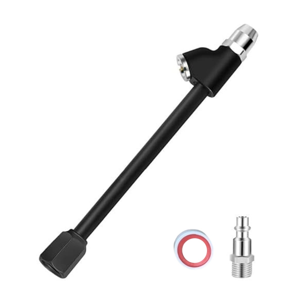 Air Chuck, 1/4" FNPT Extended Reach Double Head Air Chuck w/Quick Plugs ...