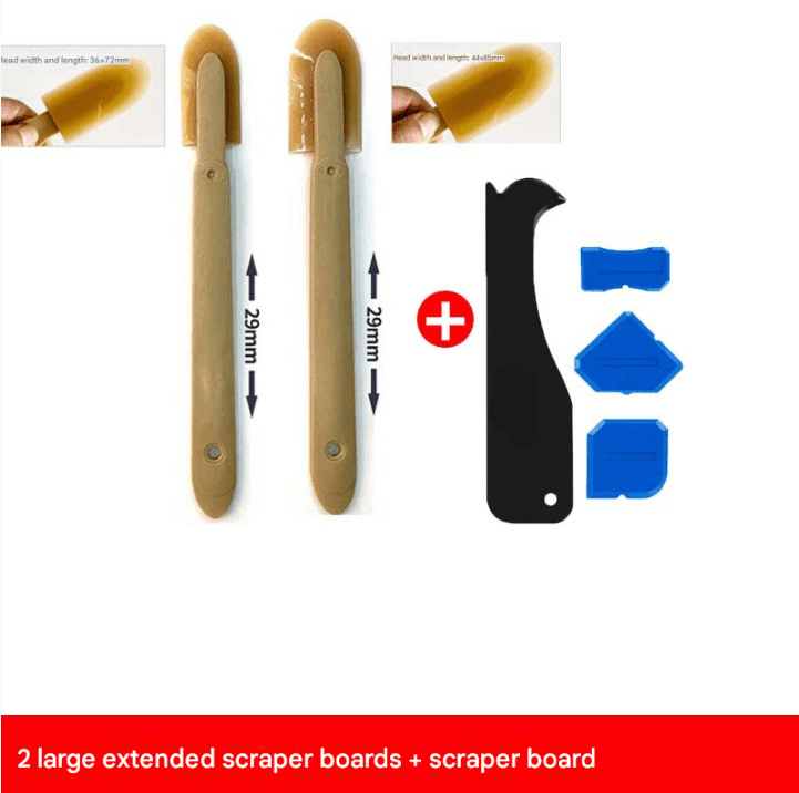 Extended Silicone Scraper Tool – Glass and Wall Sealant Scraper Blade ...
