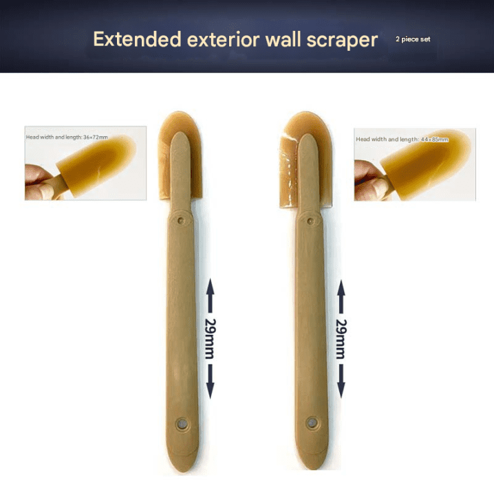 Extended Silicone Scraper Tool – Glass and Wall Sealant Scraper Blade ...