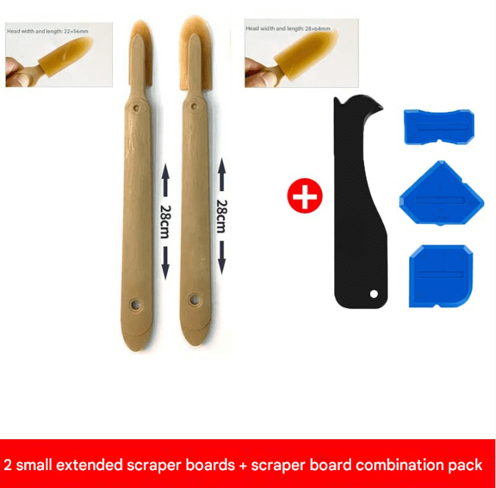 Extended Silicone Scraper Tool – Glass and Wall Sealant Scraper Blade ...