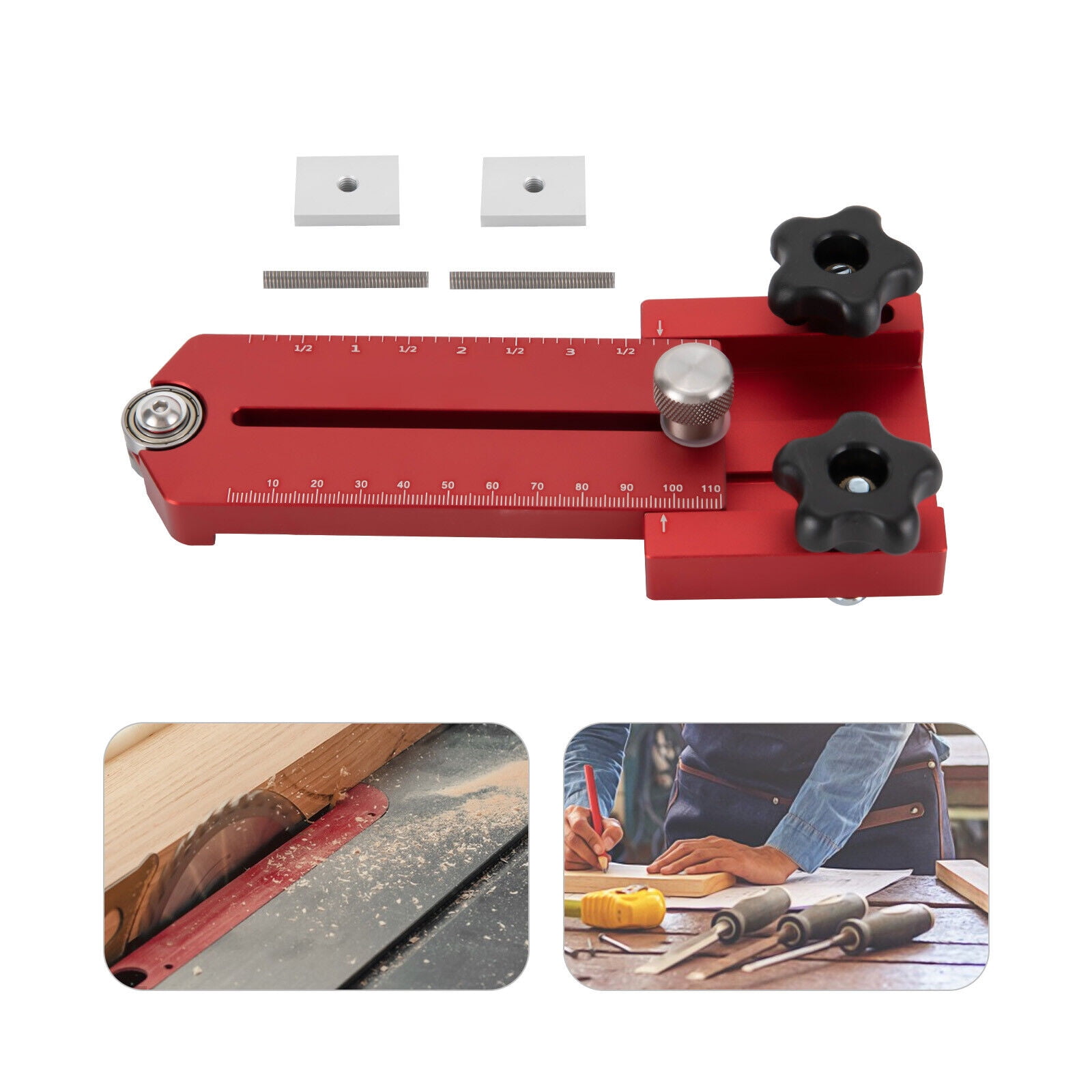 Extended Thin Rip Jig Table Saw Jig Guide for Repeat Narrow Strip Cuts ...