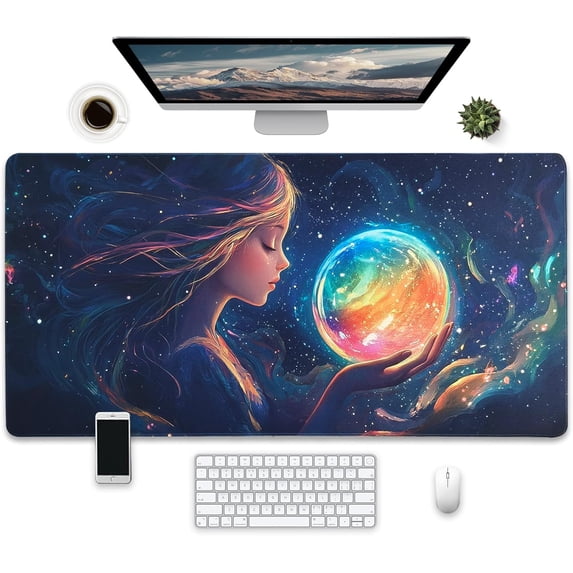 Extended XXL Desk Mat, Fantasy Space Gaming Mouse Pad,Mouse pad Gaming ...