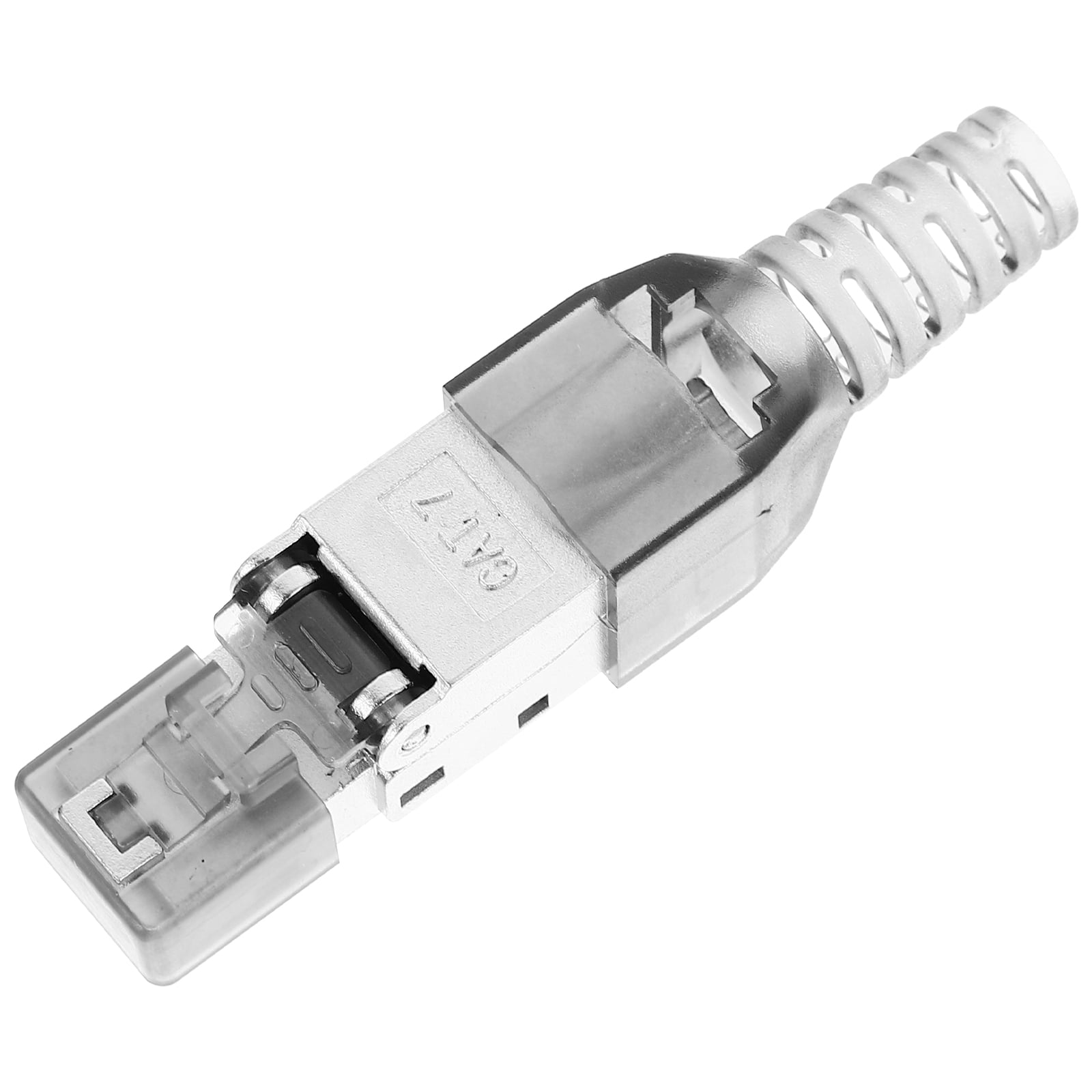 ORDDIART Ethernet Cable End Crimp Cat 7 Connector Zinc Alloy 1Set 2.7X0 ...