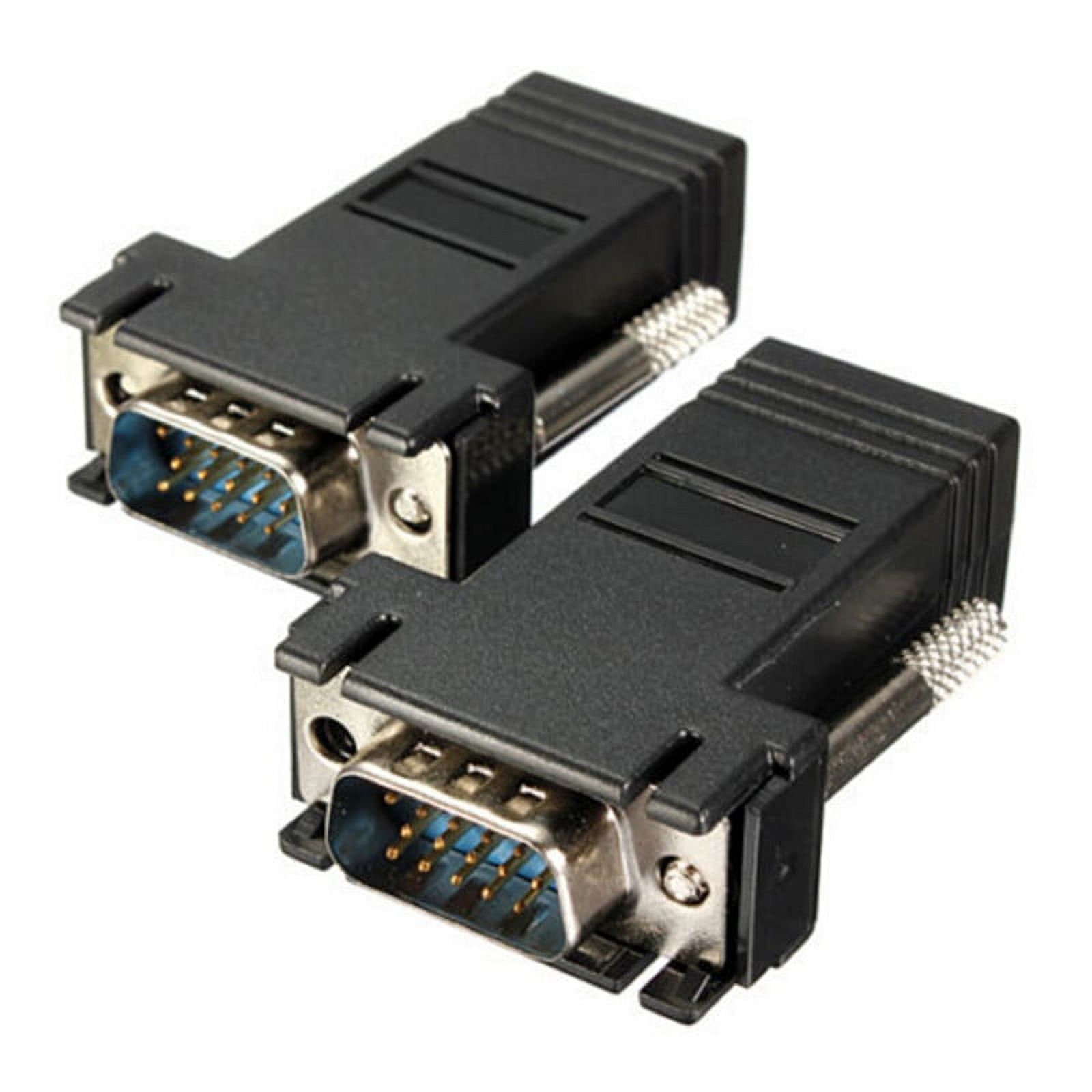 Extender VGA RGB HDB Male To LAN CAT5 CAT6 RJ45 Net Cable Female Adapter - Walmart.com