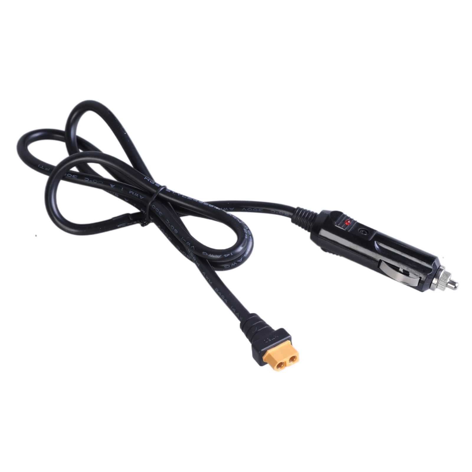 Extension Cable Female to Car Male Plug Connection Cord 12V/24V for ...