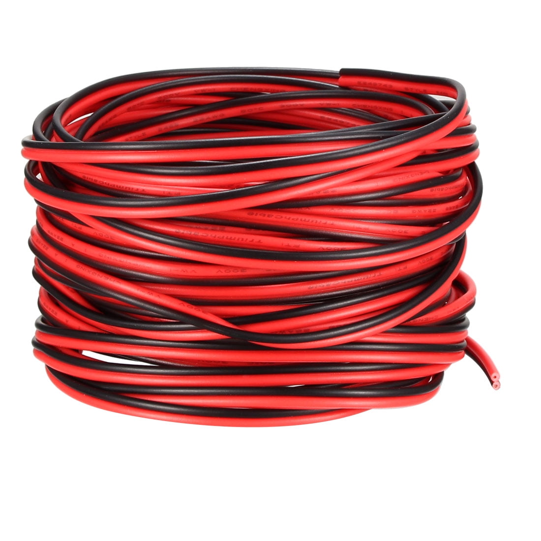 Extension Cable Wire Cord 2pin 22 AWG Parallel Wire 8M Length Red Black ...