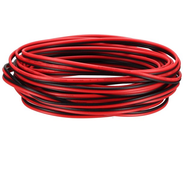 Extension Cable Wire Cord 2pin 26 AWG Parallel Wire 5 Meters Length Red ...